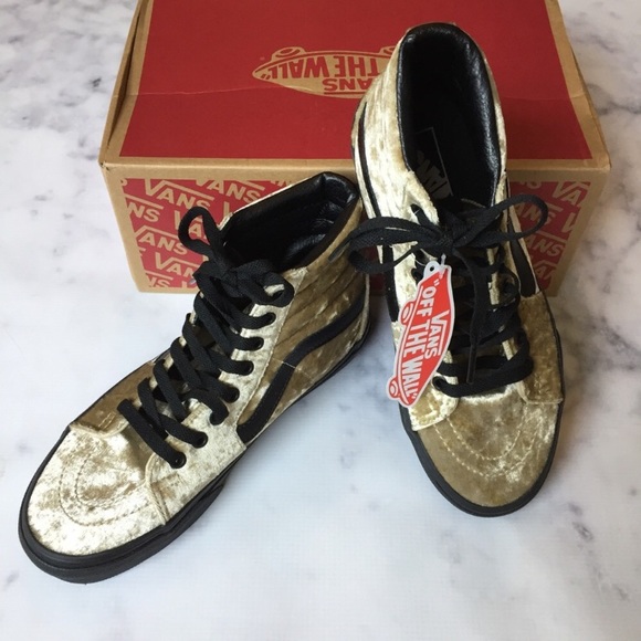 Vans | Shoes | Vans Nwb Sk8hi Crushed Velvet Hitops | Poshmark